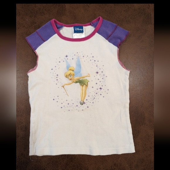 Disney | Shirts & Tops | Retro Girls Disney Tank Top Tinkerbell Shirt ...